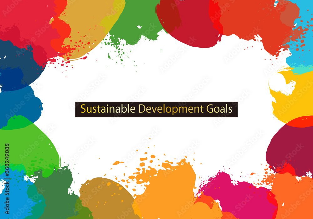 SDGs指定色のアブストラクト背景素材（RGB指定色スウォッチ付） Stock Vector | Adobe Stock