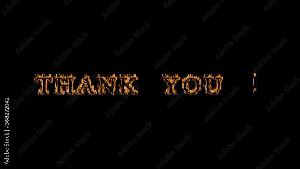 thank you ! fire text effect black background. animated text effect ...