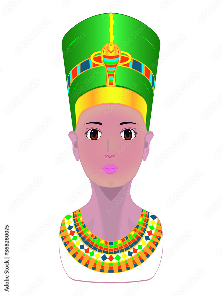 Neferneferuaten or Nefertiti The famous Egyptian queen of Pharaoh ...