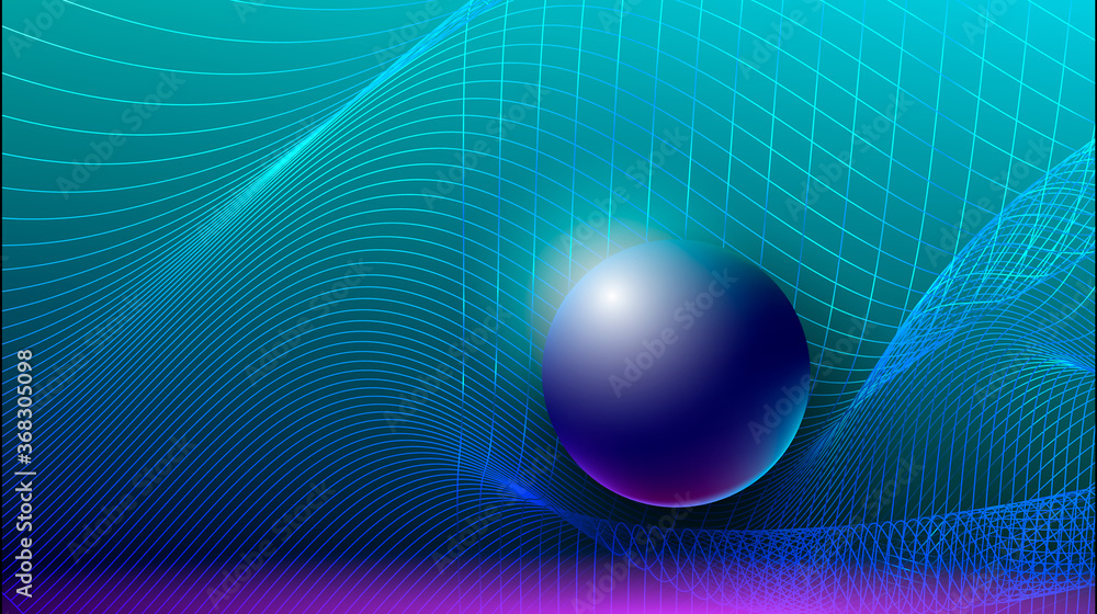 Gravity, gravitational waves concept. Physical and technology ...