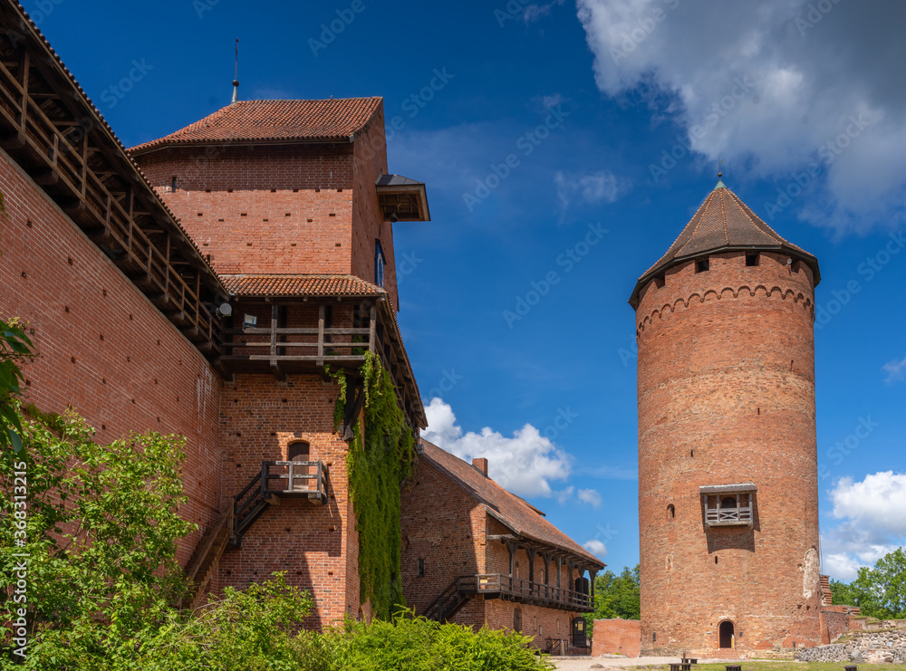 Turaida Castle, a medieval castle in Turaida, within the Gauja National ...