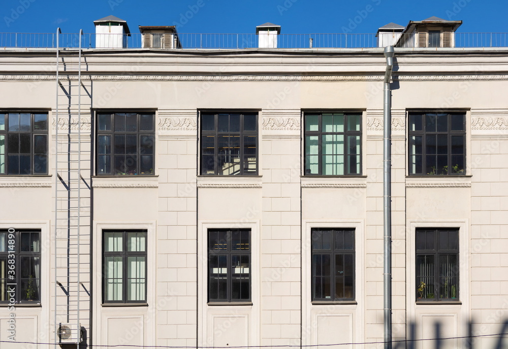Elements of architecture of buildings, windows texture, arches, frames ...