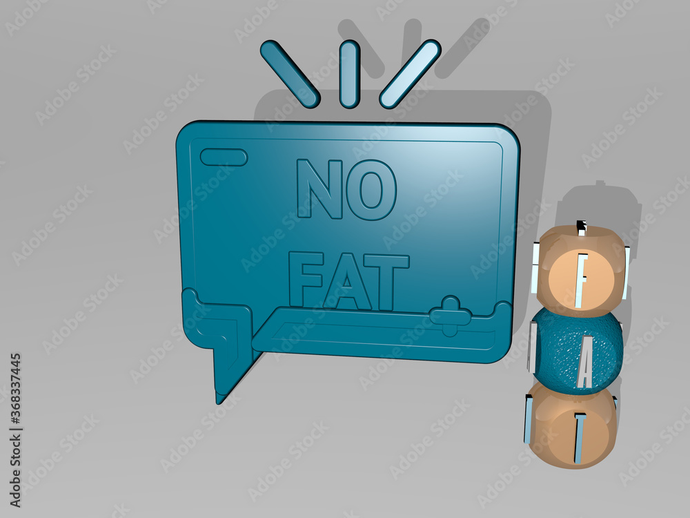 3D graphical image of FAT vertically along with text built around the ...