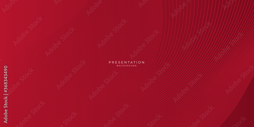 Minimalist red maroon curve wave lines gradient abstract background ...