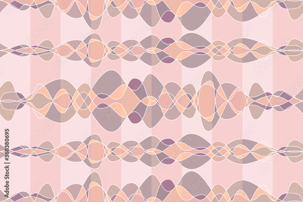 The wave patterns align in a different size to create a more ...