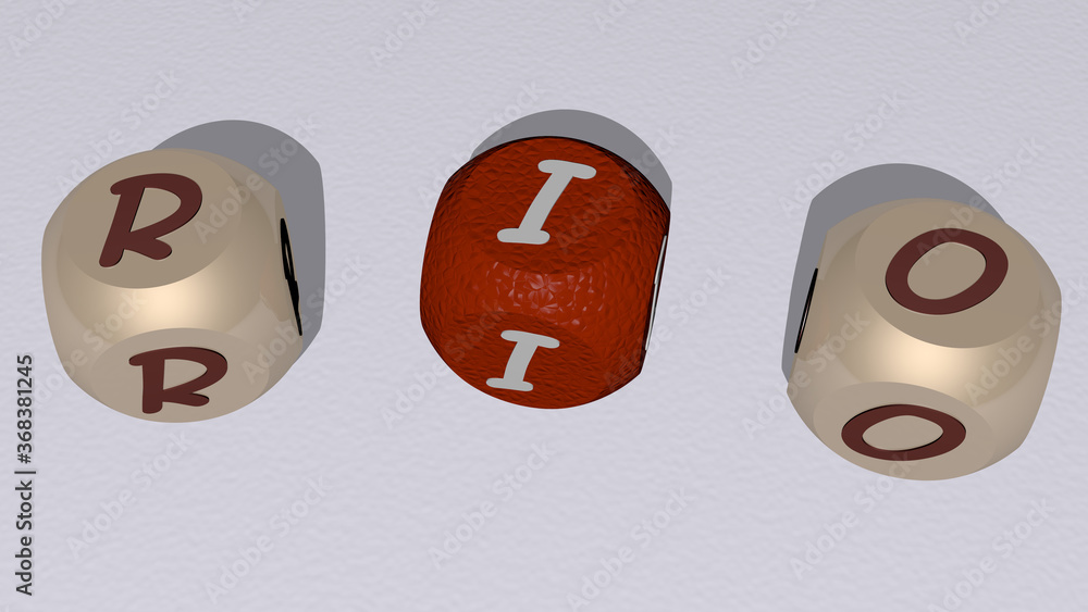 rio combined by dice letters and color crossing for the related ...