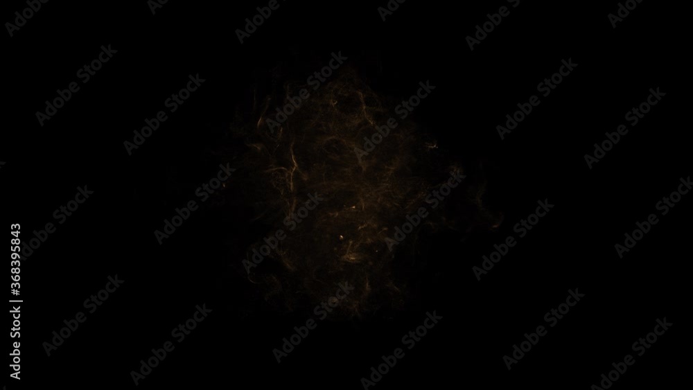 Shockwave energy explosive of hot particles blue. Energy animation ...