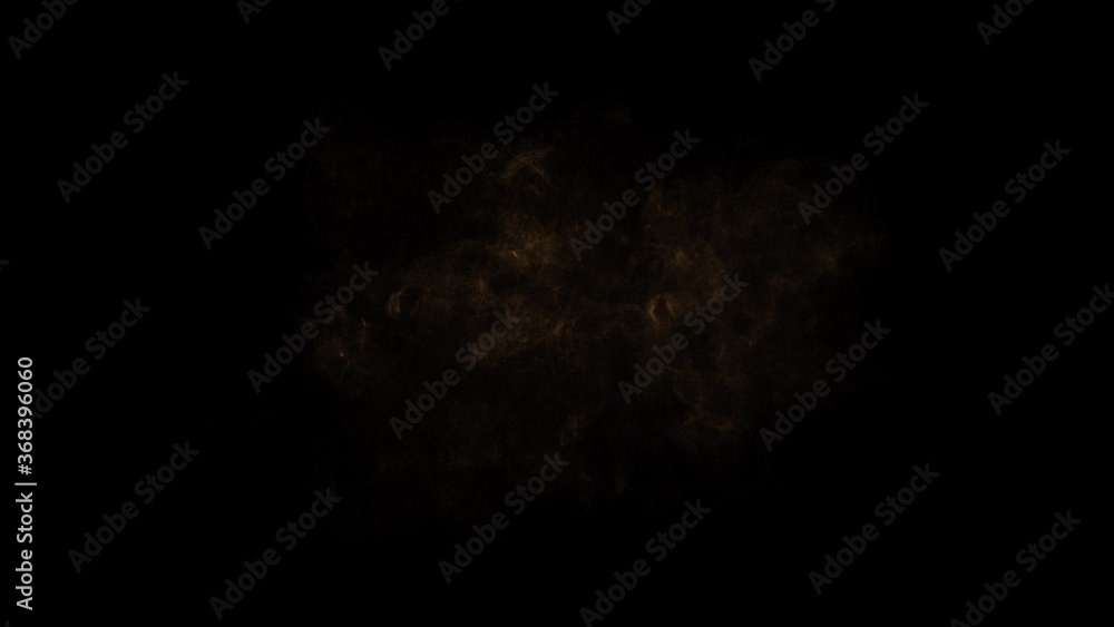 Shockwave energy explosive of hot particles blue. Energy animation ...