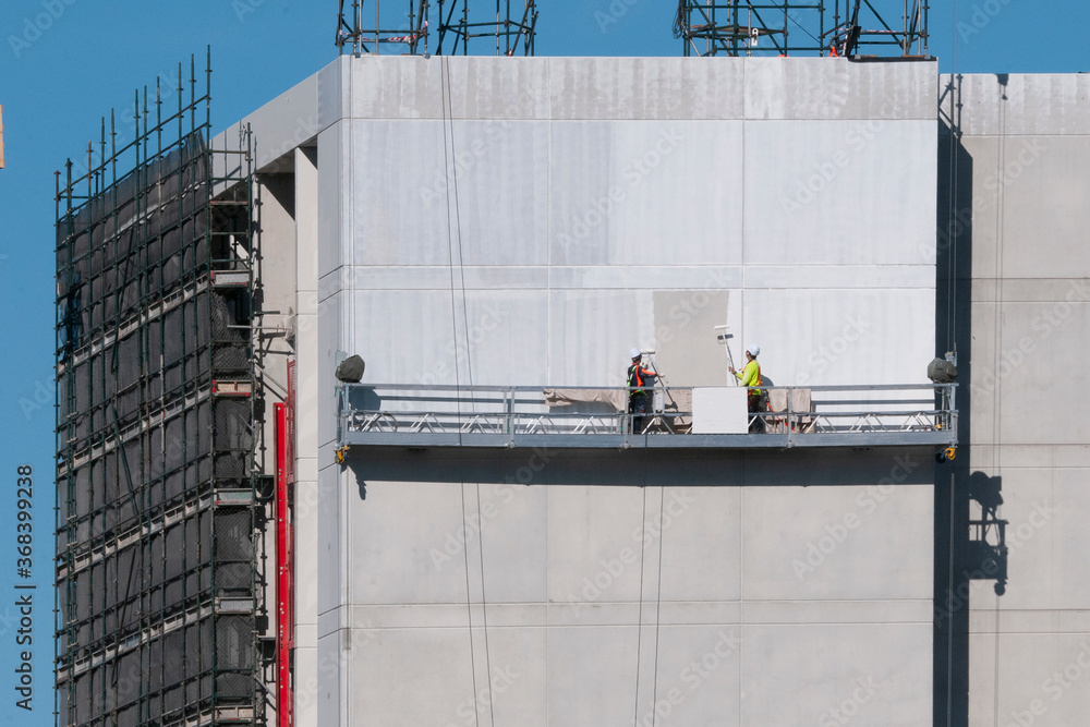 Building work series, progress on the new high rise apartments ...