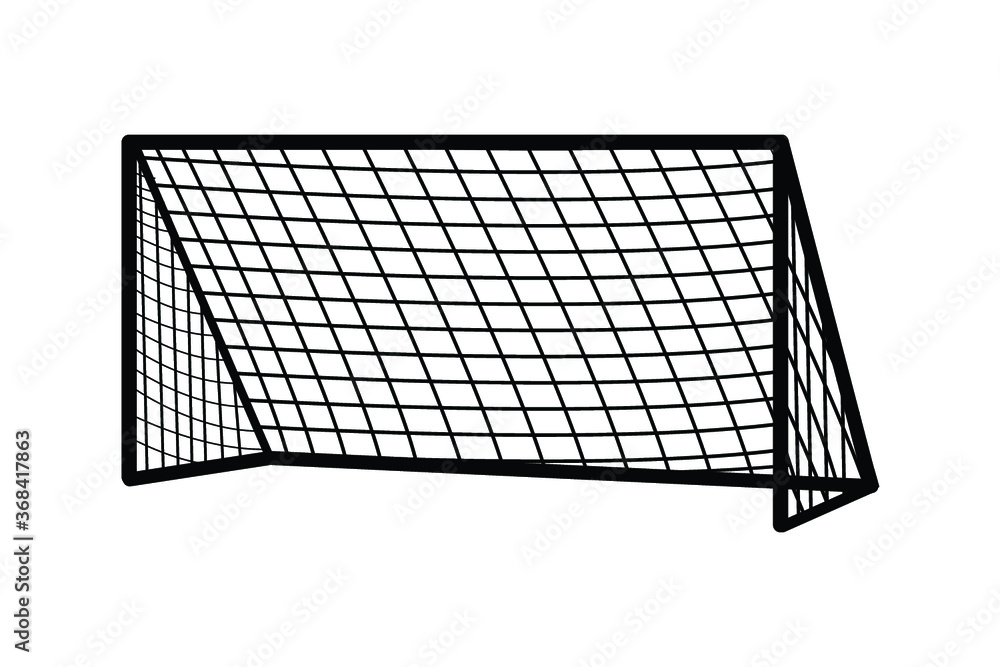 Soccer goal flat icon. Vector on background เวกเตอร์สต็อก | Adobe Stock Soccer goal flat icon. Vector on background เวกเตอร์สต็อก | Adobe Stock
