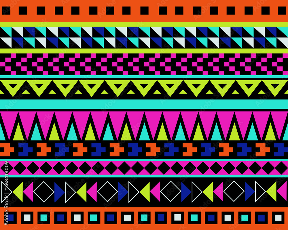 Colorful Aztec Design