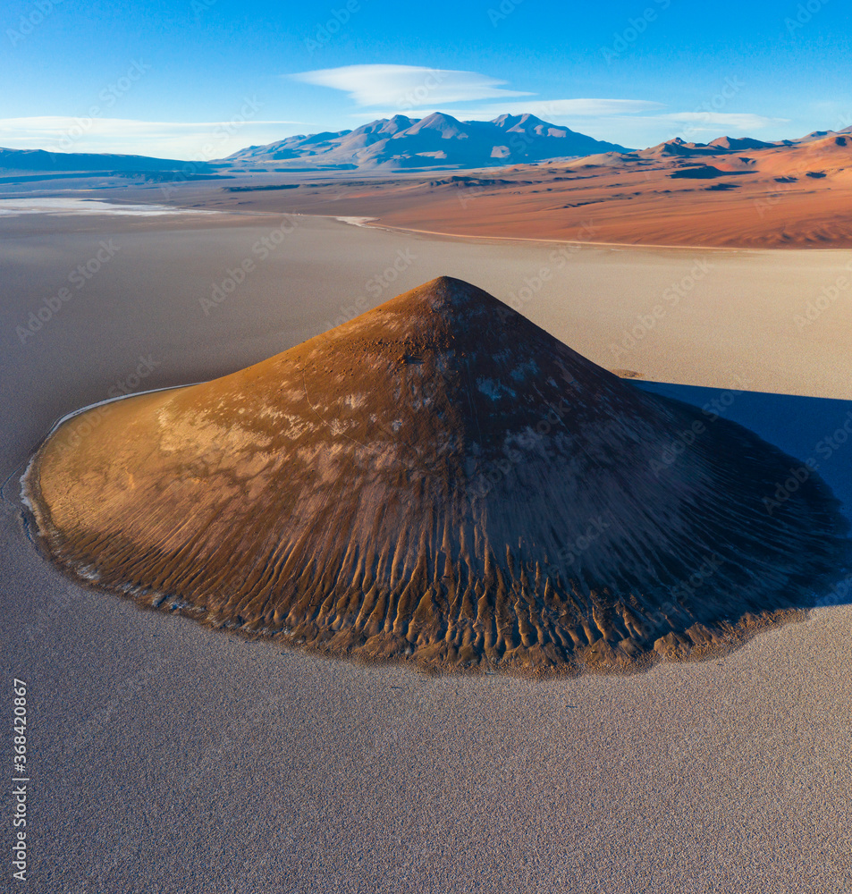 Cono de Arita, Salar de Arizaro, Aerial View, Salta, La Puna, Argentina ...