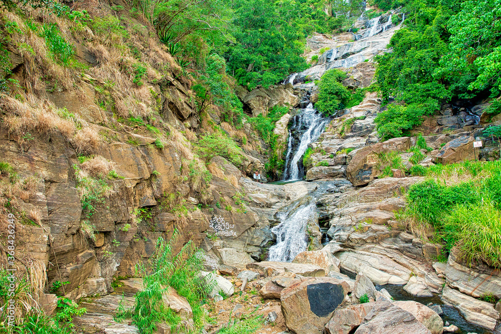 Ravana Falls, Rawana Falls, Rawana Ella, Ravana Ella Wildlife Sanctuary ...