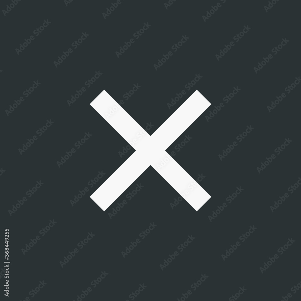 vector cross icon Stock Vector | Adobe Stock