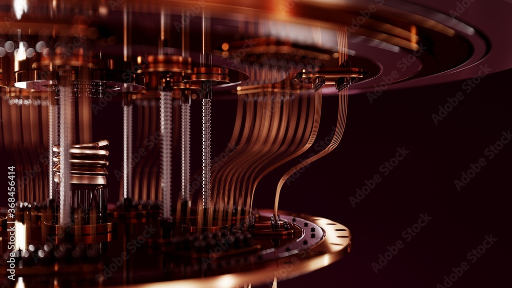 quantum computer close up Stock Illustration | Adobe Stock