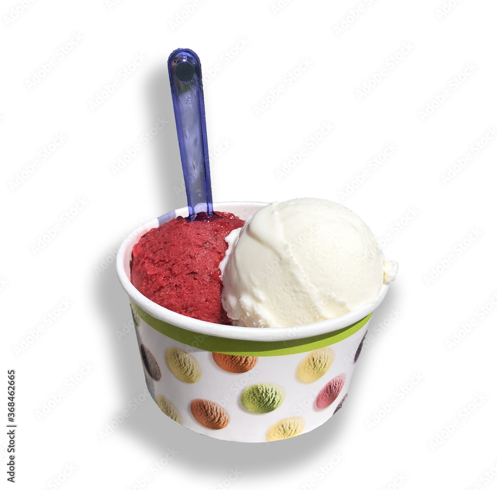 gelato coppetta gusti gelato estate gelateria Stock Photo | Adobe Stock