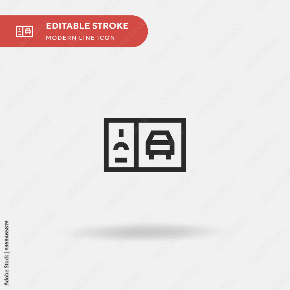 Driving License Simple vector icon. Illustration symbol design template ...