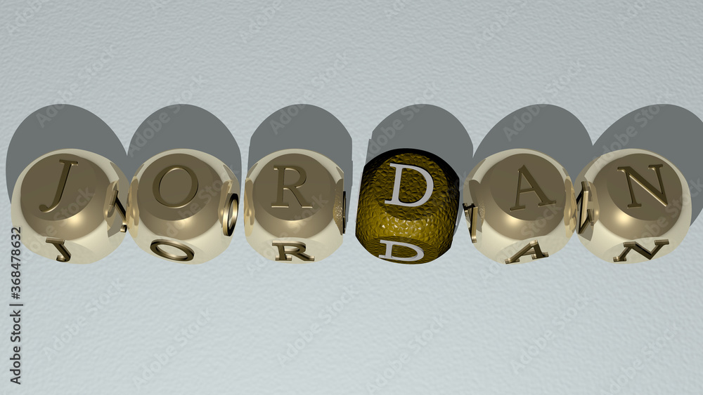 jordan combined by dice letters and color crossing for the related ...