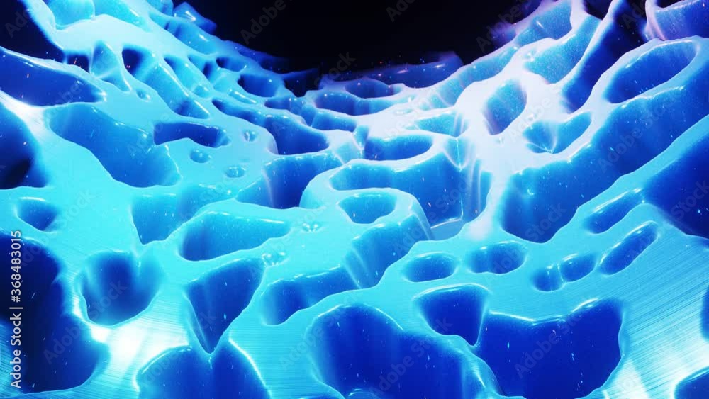 Vidéo Stock fantastical festive blue bg. Stylish abstract looped ...