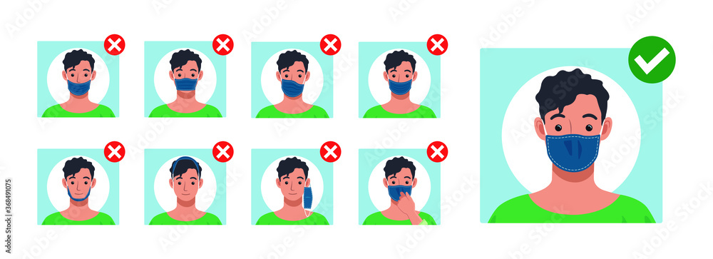 Avoid mistakes when wearing face masks. Common mistakes to avoid when ...