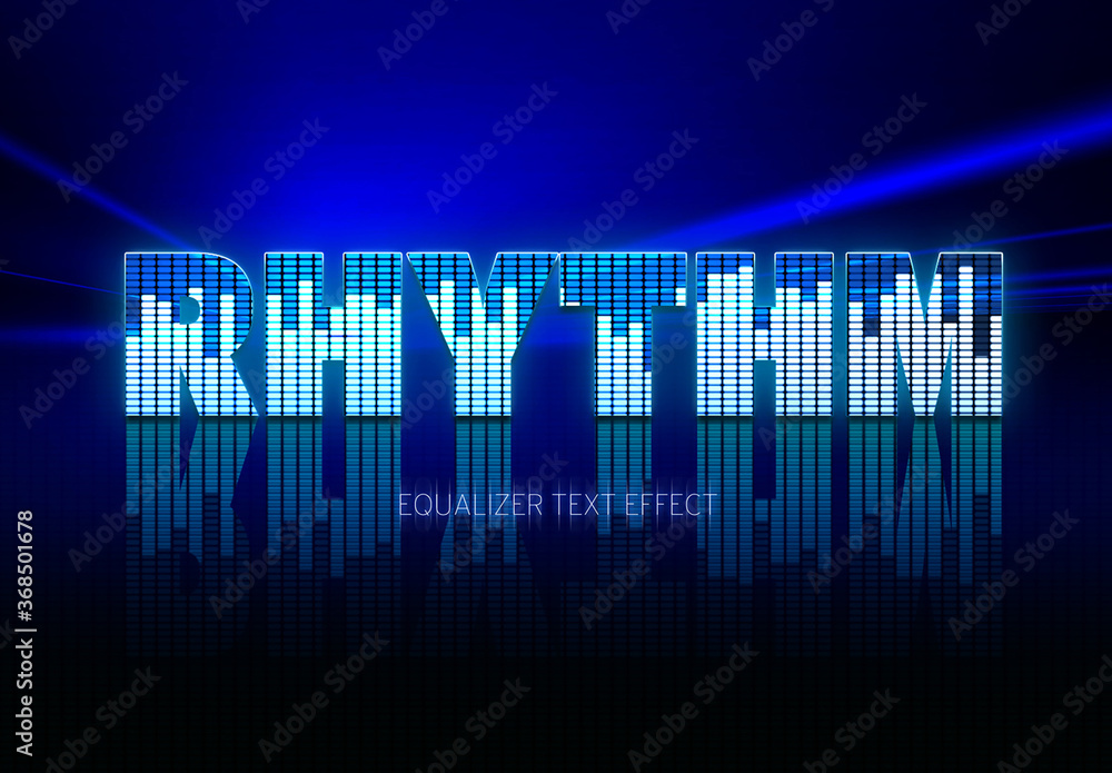 Music Text Effect Mockup Stock Template | Adobe Stock