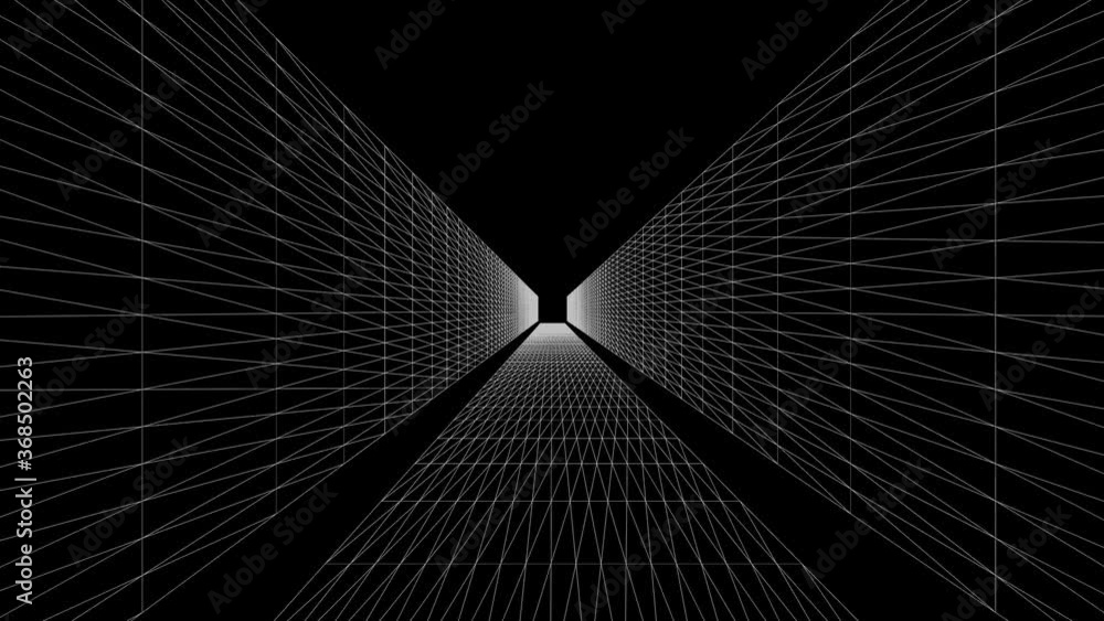 A never ending perspective or almost there animation with triangular ...