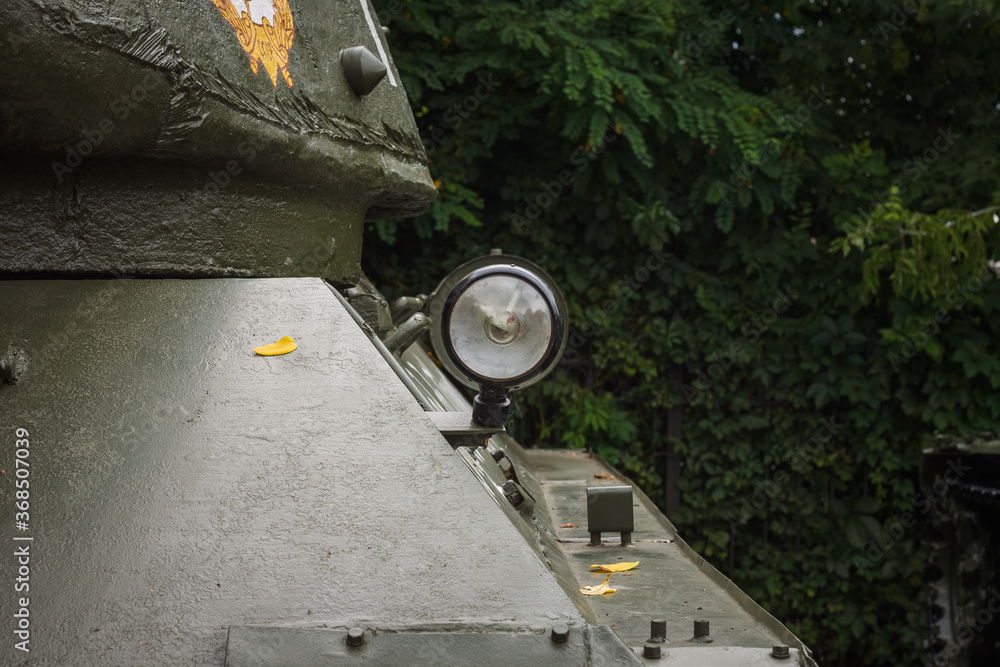 Headlight of heavy tank. Design elements and details of the old Soviet ...