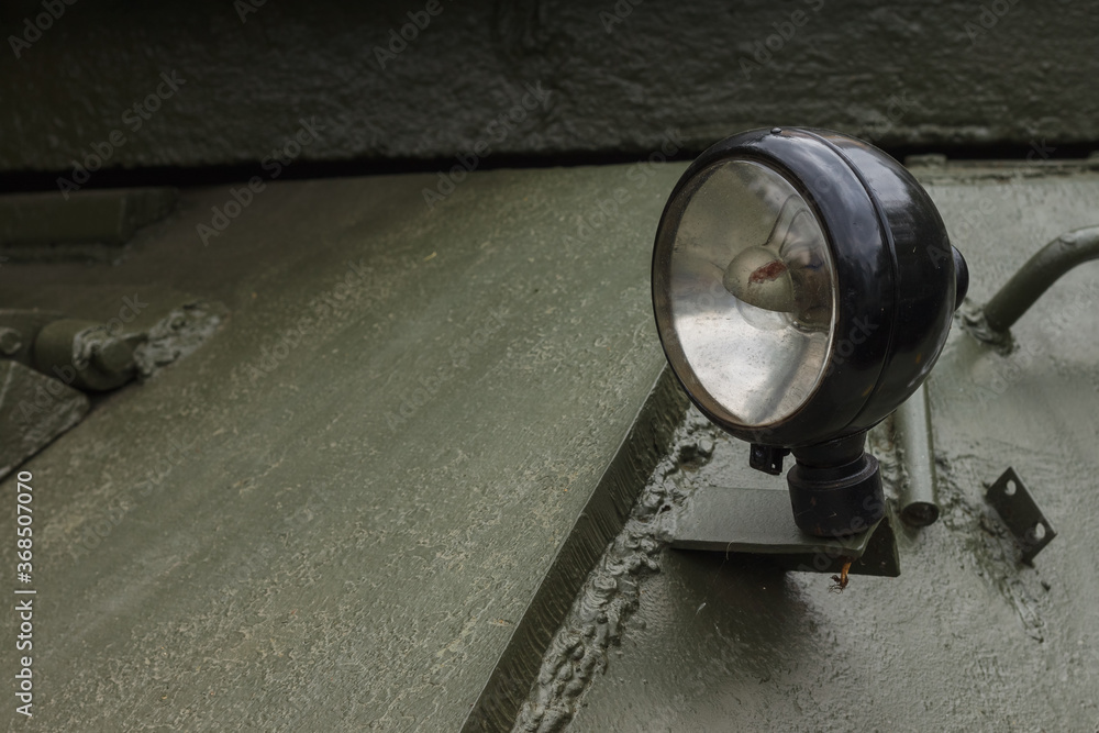 Headlight of heavy tank. Design elements and details of the old Soviet ...