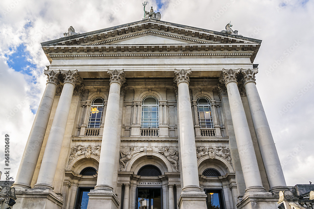 Exterior of Original Tate Gallery, now renamed as Tate Britain (from ...