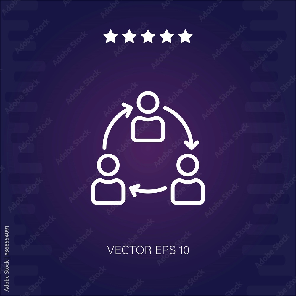 collaboration vector icon Stock Vector | Adobe Stock