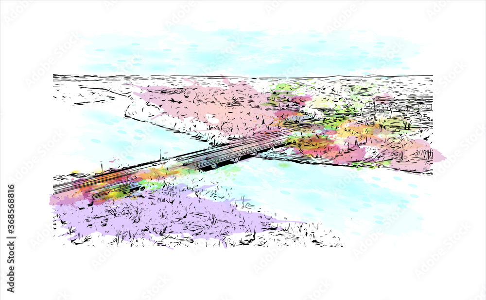 Building view with landmark of Albuquerque, New Mexico’s largest city ...