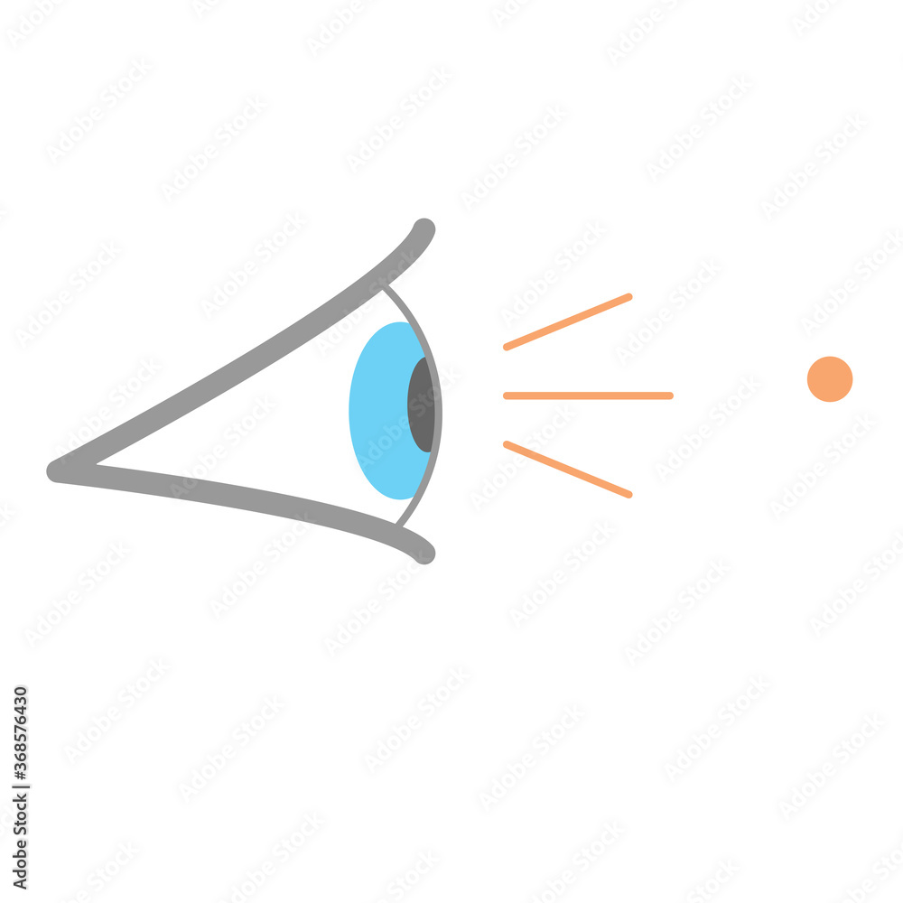 See and look icon. Vector illustration of an eye for icon, print ...