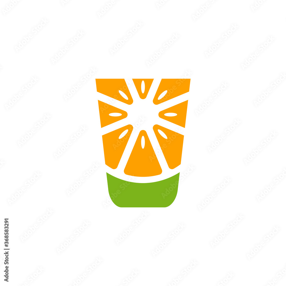 Modern fresh orange logo vector illustration, Fresh Orange Slice Logo ...