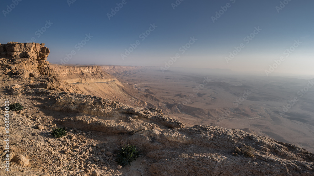 Ramon Crater (Machtesh Ramon), world's largest, as seen shortly after ...