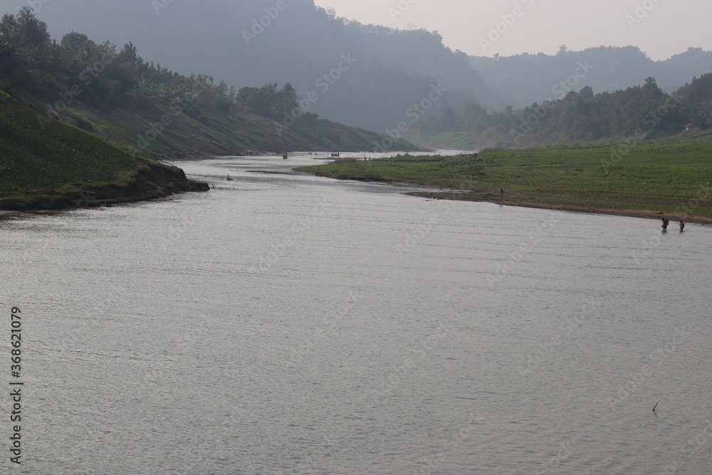 Beautiful scene of sangu river at Bandarban Stock Photo | Adobe Stock