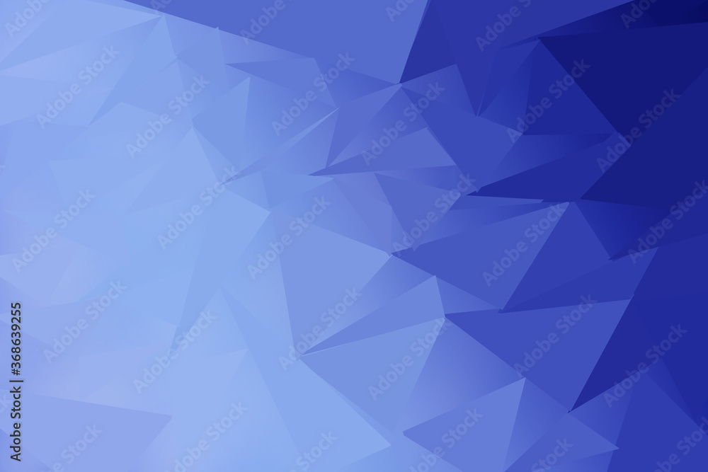 Triangle abstract geometric background in blue color. Simple triangles ...