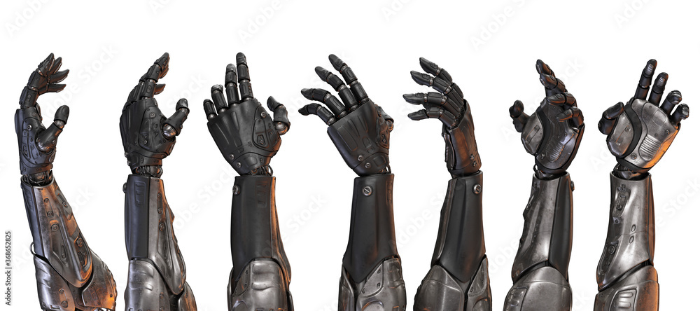 Human Robot Arm Sci Fi