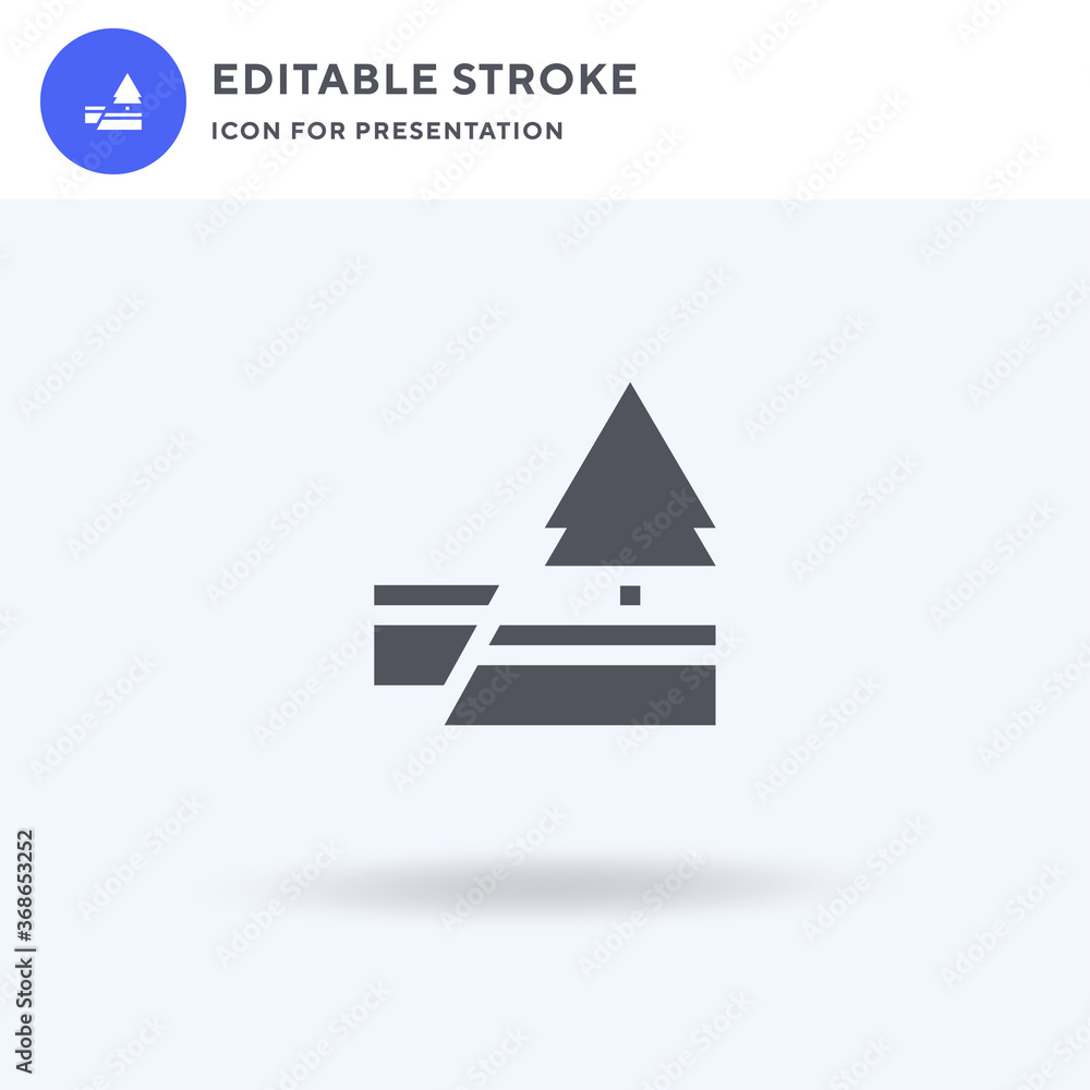 Plate Tectonics icon vector, filled flat sign, solid pictogram isolated ...