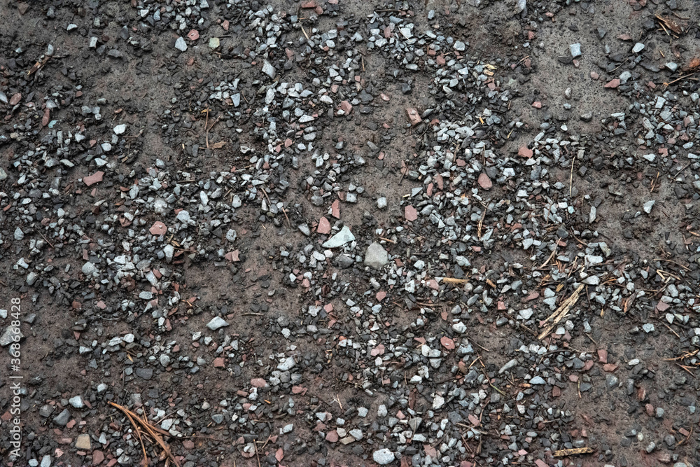 Texture HD de sol avec petits graviers et terre, idéale pour des ...