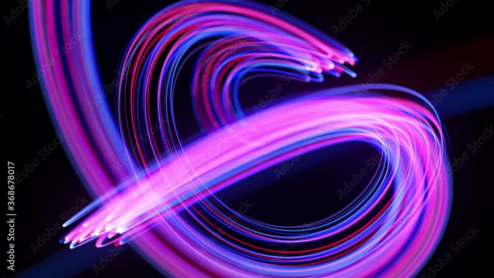 Light flow bg in 4k. Abstract looped background with light trails ...