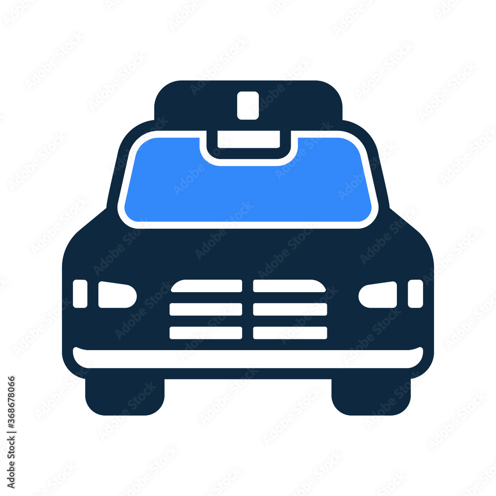 Police car icon / vector graphics Stock Vector | Adobe Stock