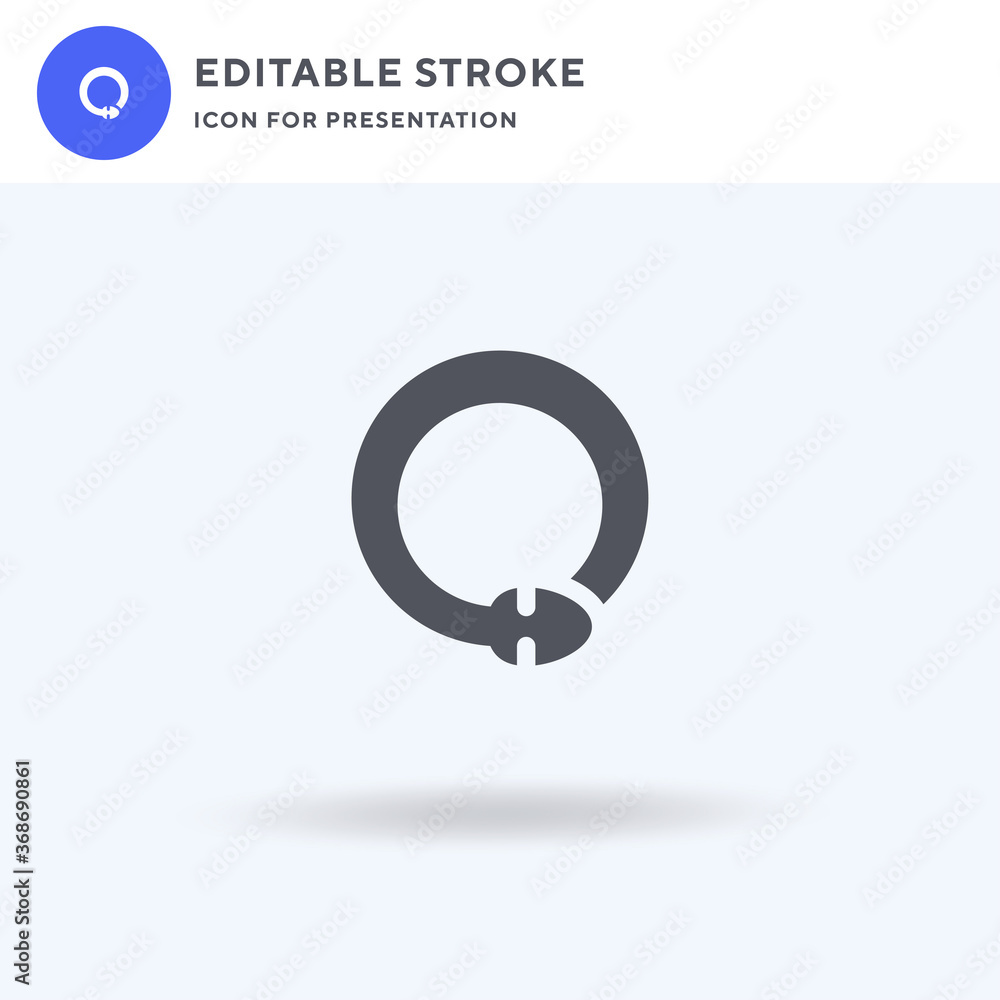 Ouroboros icon vector, filled flat sign, solid pictogram isolated on ...