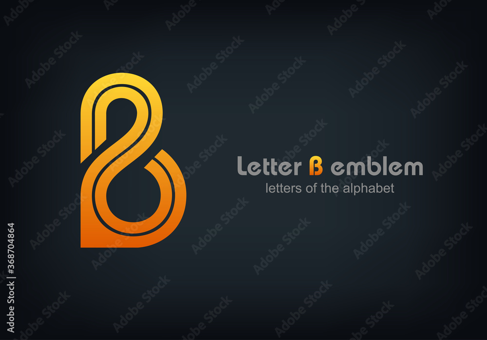 Letter B Logo vector alphabet design element template, ABC concept type ...