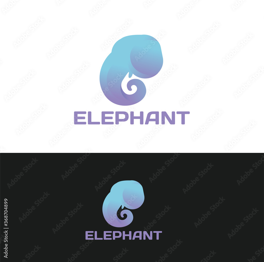 Elephant Logo and Icon Concept Vector Illustration, Elephant Head Sign ...