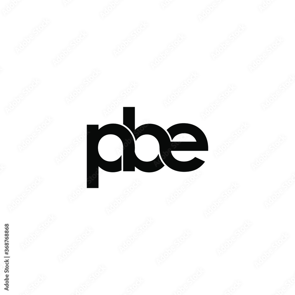 pbe letter original monogram logo design Stock Vector | Adobe Stock