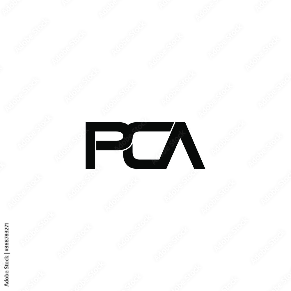 pca letter original monogram logo design Stock Vector | Adobe Stock