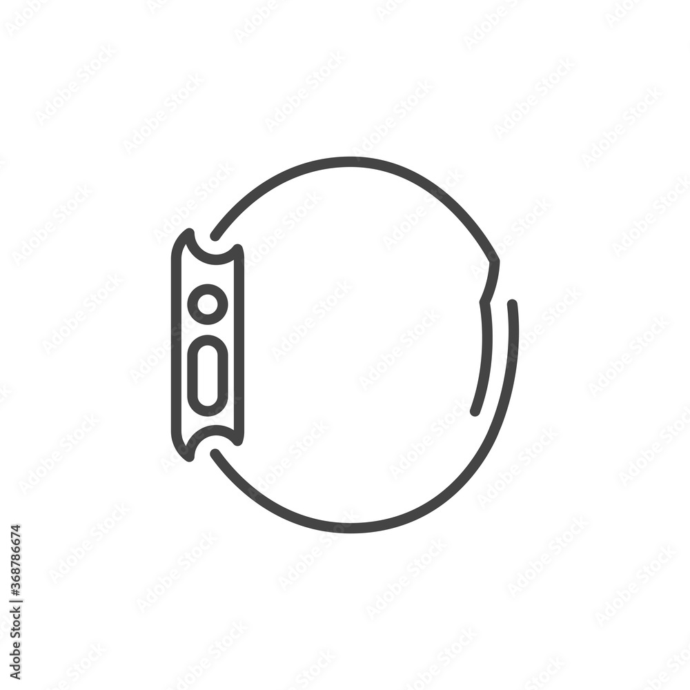 Smartwatch side view icon. Wristwatch symbol modern, simple, vector ...