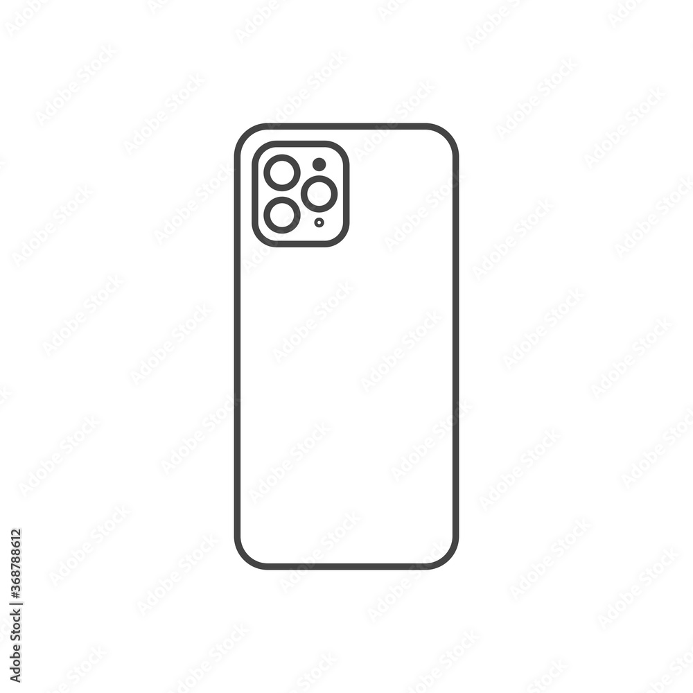 Vetor de Iphone eleven icon. Smartphone symbol modern, simple, vector ...