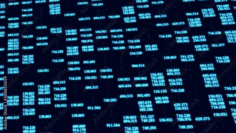 Computer animated screensaver abstract blue background with moving ...