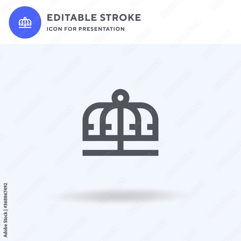 Merry Go Round icon vector, filled flat sign, solid pictogram isolated ...